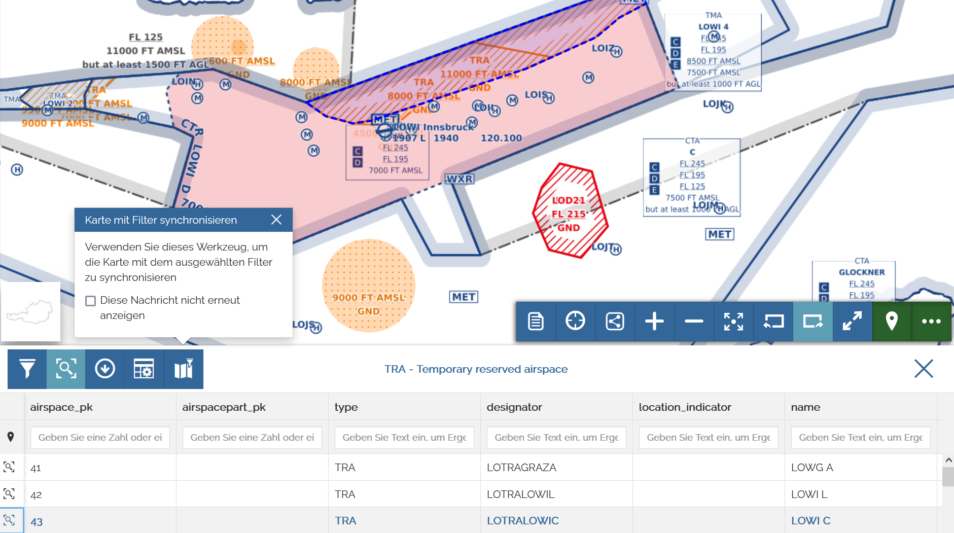 Interactive online map VFR Austria - A brief introduction - Ad Nubes ...